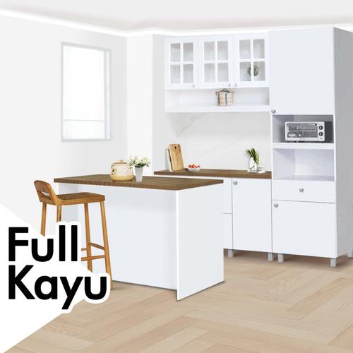 Promo Kitchen Set Kayu Rak Dapur Putih Modern Minimalis - Nebraska ...