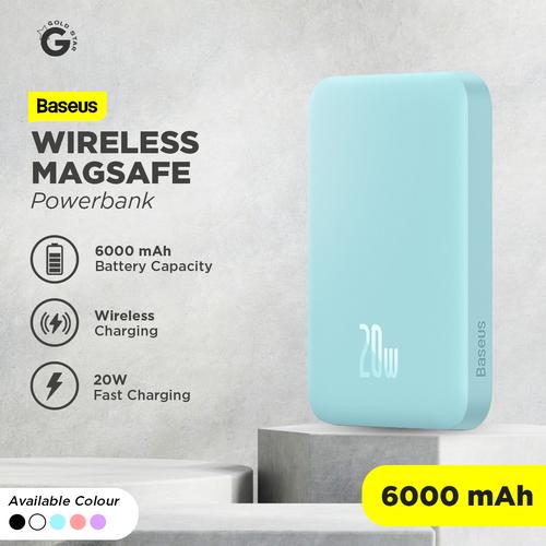 Promo Baseus Wireless Power Bank Magnetic Magsafe 20W Fast Charging ...