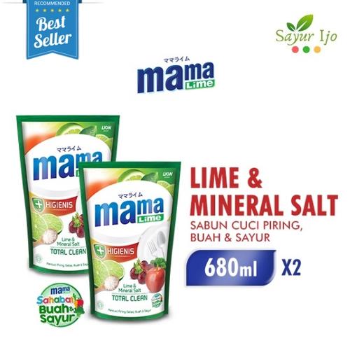 Promo Mamalemon Lime Mineral Salt 680ML x 2 Pouch Dishwash Sabun Cuci Piring - Jakarta Utara ...