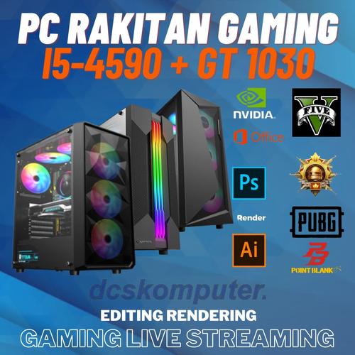 Jual RAKITAN PC GAMING RENDERING CORE i5 GEN 4 RAM 16GB SSD HDD GT 1030 2GB - HDD 1TB - Kota ...