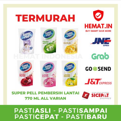 Jual SUPER PELL 770 ML 770ML SUPERPEL KARBOL LANTAI CAIRAN PEL LEMON ...