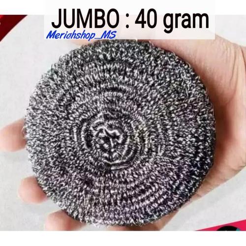 Jual Sabut Stainless BESAR JUMBO 40 Gram & 32 Gram Kawat Besi Spons ...
