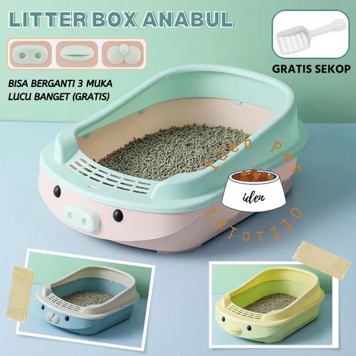 Jual Litter Box Kucing Cat Toilet Tempat Pasir Kucing Baskom Poop ...