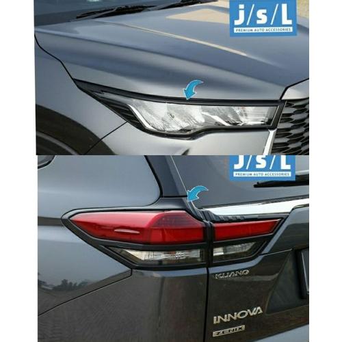 Jual paket Garnish lampu depan belakang hitam / carbon toyota Zenix 2023 - depan, Hitam - Kota ...