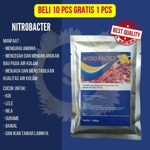 Jual Probiotik Air Ikan | Nitrobacter Koi - 100gram - Nitro-bac Plus ...