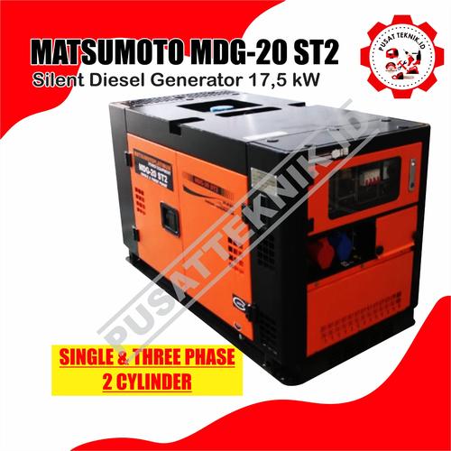 Jual Genset Silent Matsumoto Platinum MDG-20 ST2 (20KVA Dual Voltage ...
