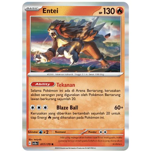 Jual entei pokemon tcg sv3s indonesia original ability tekanan ...