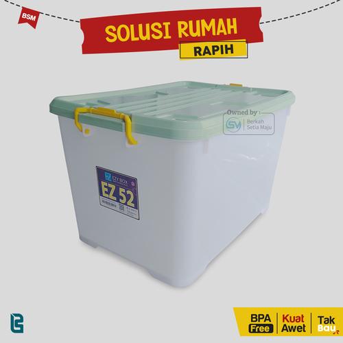 Jual CONTAINER BOX BSM CB 52 LITER TEMPAT PENYIMPANAN PLASTIK SERBAGUNA ...