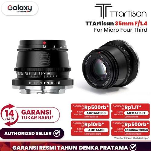 Jual Ready Lensa TTArtisan 35mm F1.4 For Micro Four Third Mount ...