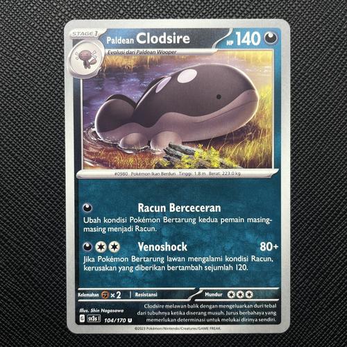 Jual Paldean clodsire sv3s kilau hitam kartu pokemon indonesia TCG card - Kota Tangerang ...