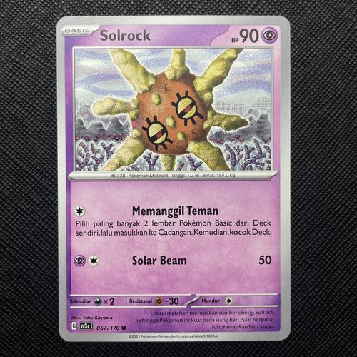 Jual Solrock sv3s kilau hitam kartu pokemon indonesia TCG card - Kota ...