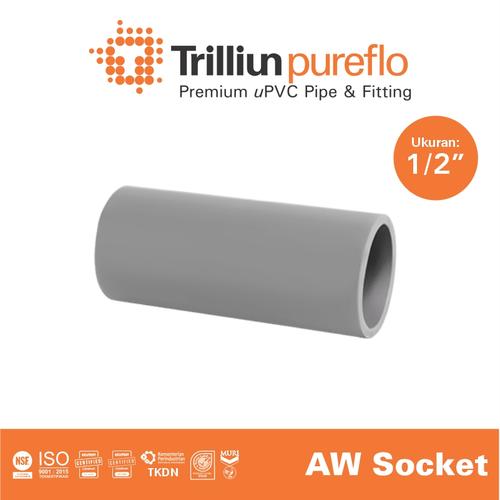 Promo Fitting Pipa uPVC Trilliunpureflo AW Socket 1/2" Inch - Kab. Pasuruan - Trilliun Official ...