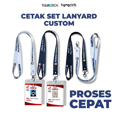 Jual Cetak Set Lanyard + ID Card Cartoon Custom | 2 Cm | Tgm Merch ...