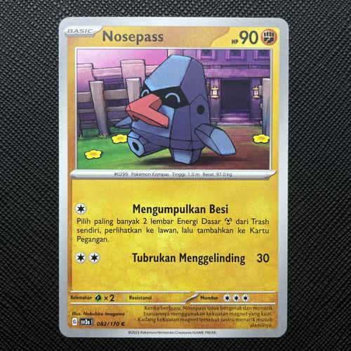 Jual Nosepass sv3s kilau hitam kartu pokemon indonesia TCG card - Kota ...