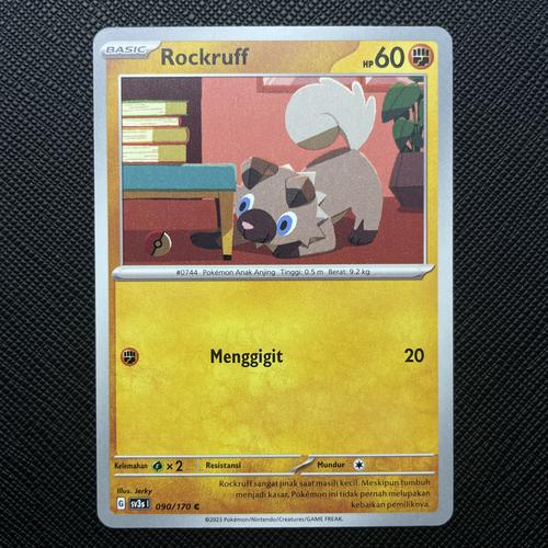 Jual Rockruff sv3s kilau hitam kartu pokemon indonesia TCG card - Kota ...