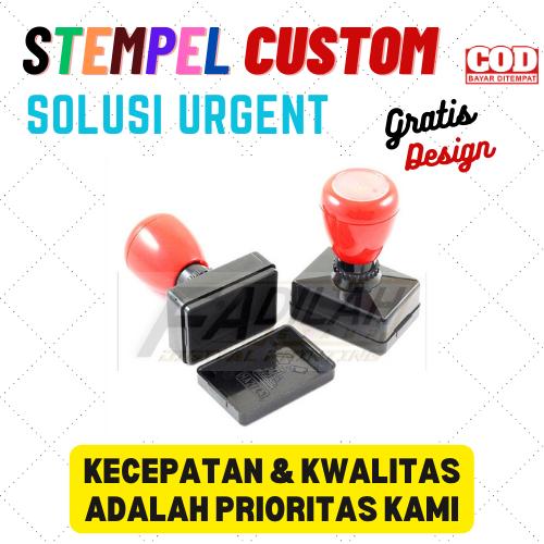 Jual STEMPEL CUSTOM /PERSEGI 27x43 MM /BISA 2 WARNA/TINTA OTOMATIS ...