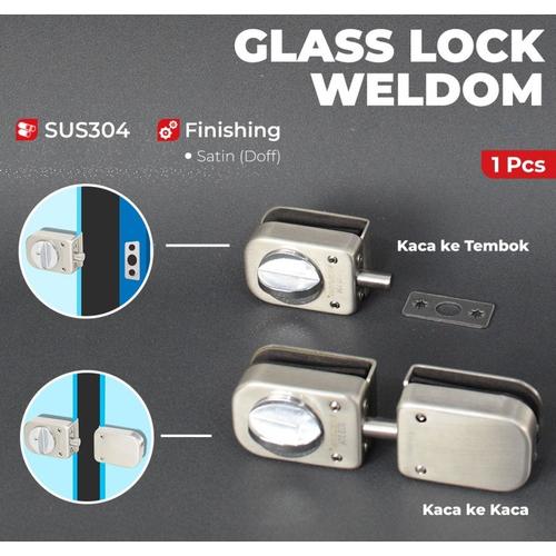 Jual Grendel Pintu Kaca / Glass Door Lock - SINGLE - Jakarta Timur ...
