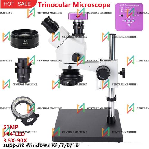 Jual Trinocular Microscope HDMI 51MP Microscope Camera Kit For ...