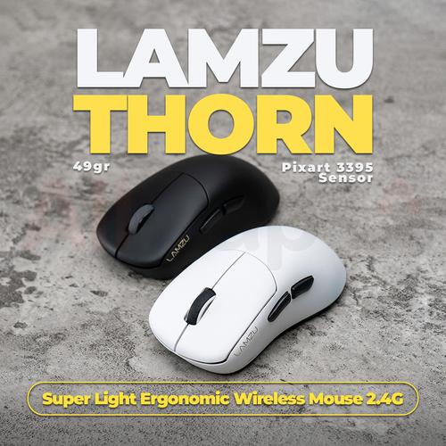 Jual LAMZU THORN - Super Light Ergonomic Wireless Mouse 2.4G - BLACK ...