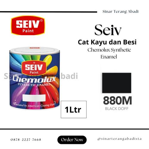 Jual Cat kayu & besi seiv chemolux SEIV 1 ltr 880 M BLACK DOFF - Kota ...