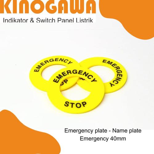 Jual Emergency Plate - Name Plate Emergency 40mm - Jakarta Barat - KNGW ...