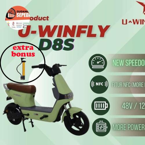 Jual Sepeda Listrik Uwinfly D8S DF8S DF8 S U winfly dragonfly 8 moped ...