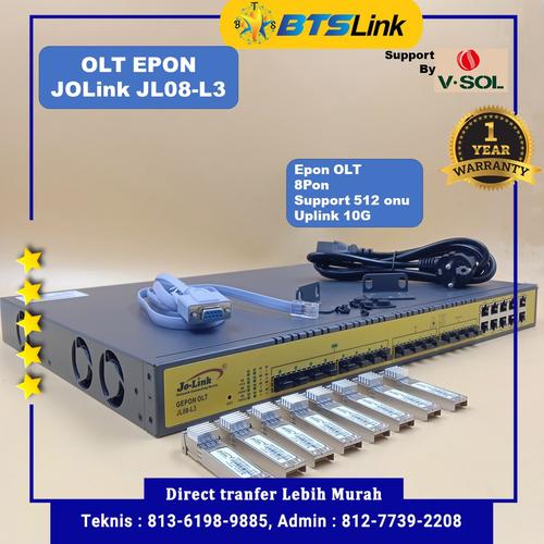 Jual OLT EPON JOLink JL08-L3 - 8pcs SFP +8dbm - Jakarta Barat - BTSLink | Tokopedia