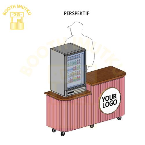 Jual Gambar Desain Booth/Stand Jualan/Pameran/Booth Kuliner Mall ...