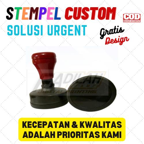 Jual STEMPEL CUSTOM / OVAL 45X33 MM /BISA 2 WARNA/TINTA OTOMATIS - Kota ...