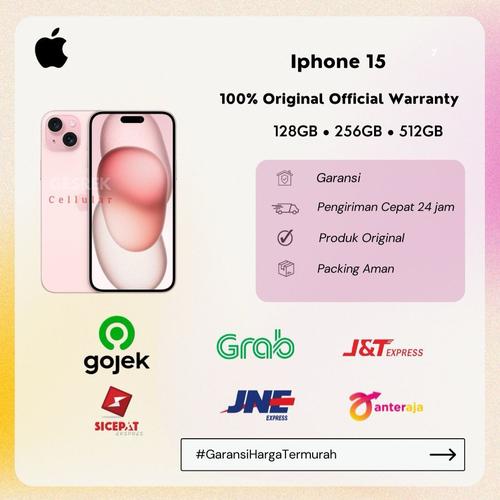 Jual iPhone 15 128GB 256GB 512GB - Garansi RESMI - Pink, 128GB - Kota ...