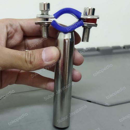 Jual Clamp Pipa Holder Support Sanitary Stainless 304 3/4 " inchi 19 mm ...