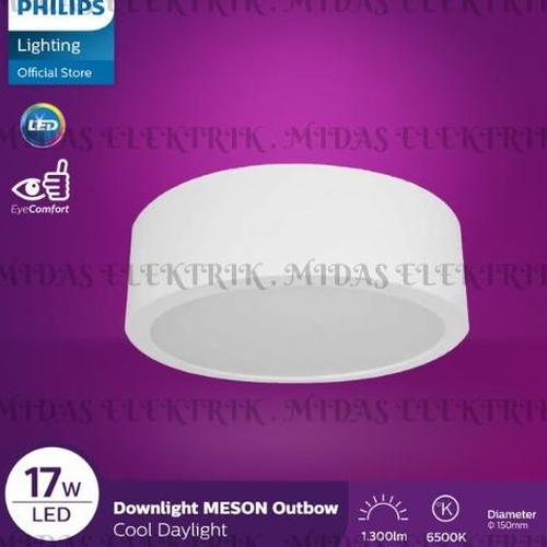 Jual OB OUTBOW LAMPU LED DOWNLIGHT ROUND BULAT PHILIPS MESON 17 WATT W ...