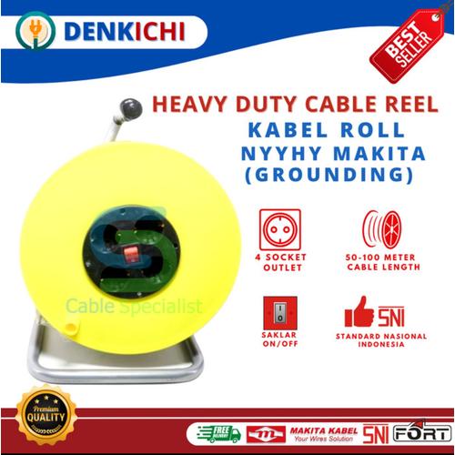 Jual Kabel roll Cable Reel untuk 50-100 meter - Hitam - Jakarta Pusat ...