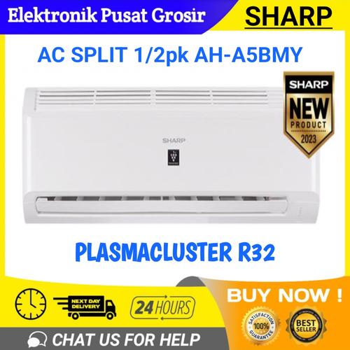 Jual AC SHARP 1/2PK AH-AP5BMY AH AP5BMY 5BMY 1/2 PK PLASMACLUSTER R32 SUPER JET MODE - Kota ...