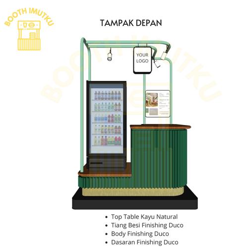 Jual Gambar Desain Booth/Stand Jualan/Pameran/Booth Kuliner Mall Uk 1 ...