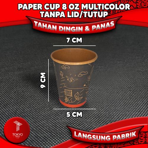 Promo Hot Paper Cup / Gelas Kertas Minuman Panas / Paper Cup Motif PREMIUM - Hanya Cup 8oz ...