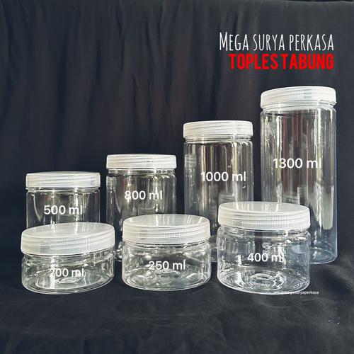 Jual Toples Plastik 200 ml 250 ml 400 ml Toples Tabung 200 ml 250 ml 400 ml - 250 ML - Jakarta ...