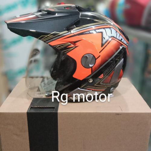 Jual HELM CARGLOSS FORMER MOTOSPORT ORANGE DEEP BLACK - Kab. Bekasi ...