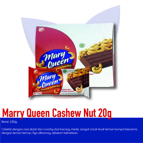 Jual Mary Queen Cashew Nuts 20 gr ( 1 BOX @ 12 Sachet ) - Kab. Sidoarjo ...
