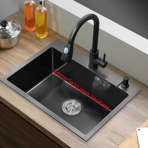 Promo Paket Lengkap Kitchen Sink Stainless INOBE 5243 HITAM Inobe 5243 ...