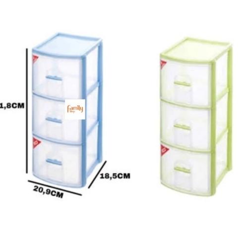 Jual Rak Laci Container Mini DVD Sinpo Susun 3 344 L3 Lemari Kecil CD ...