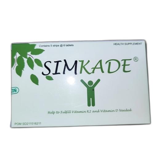 Jual SIMKADE TABLET VITAMIN K2 DAN D3 ISI 30 - Jakarta Barat - SjSfarma ...