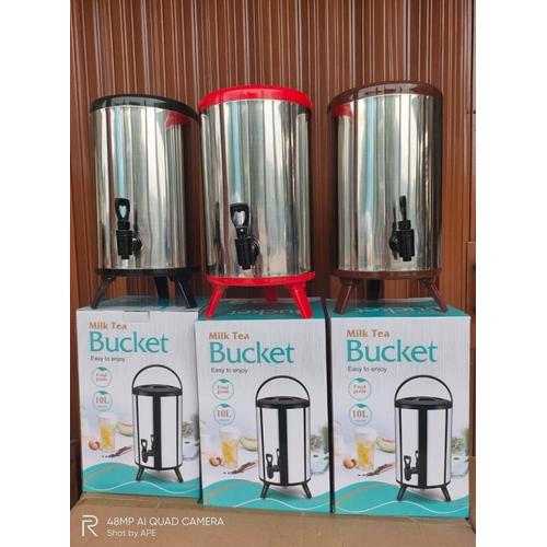 Jual MILK TEA BUCKET 10 LTR DISPENSER MINUMAN SERBAGUNA WATER JUG KOPI ...