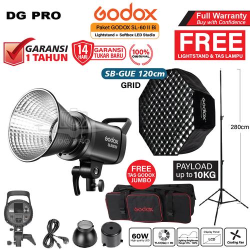 Jual Godox SL60IIBI Bi Color Video Led Bowen Mount / SL60II BI / SL ...