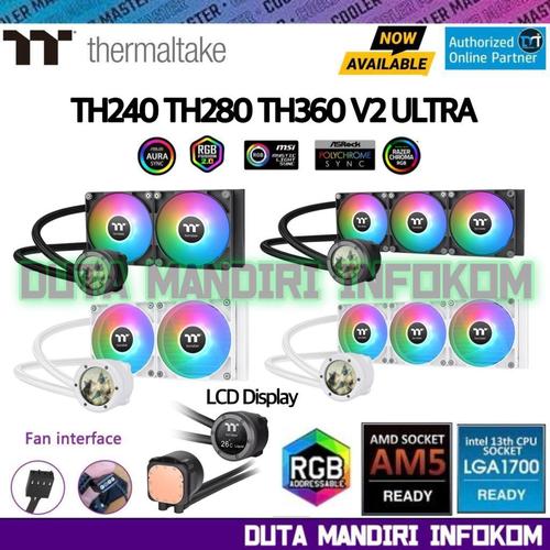 Promo Thermaltake TH240 TH280 TH360 V2 Ultra ARGB - AIO Liquid CPU ...