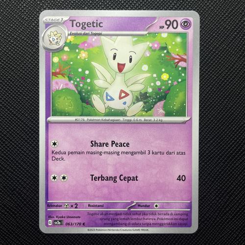 Jual Togetic sv3s kilau hitam kartu pokemon indonesia TCG card - Kota ...