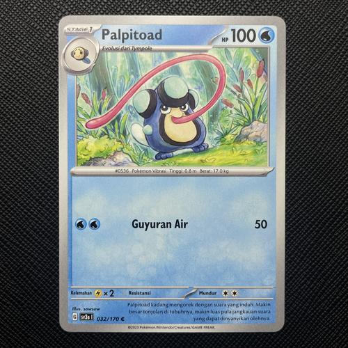 Jual Palpitoad sv3s kilau hitam kartu pokemon indonesia TCG card - Kota ...