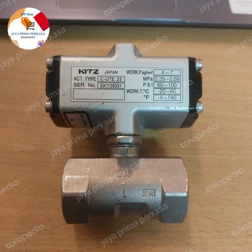 Jual Ball Valve Stainless Kitz SS316 Pnuematic Actuator Drat 1/2" inch DN15 - Jakarta Barat ...