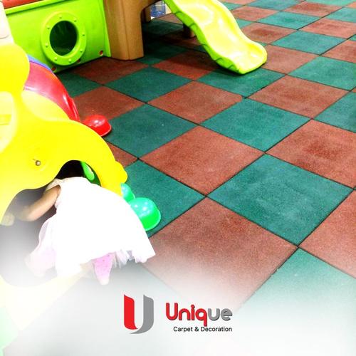 Jual Rubber Paving Playground 50x50 cm / Alas Gym Rubber Panel Panel ...