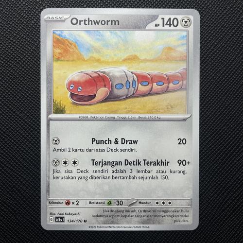 Jual Orthworm sv3s kilau hitam kartu pokemon indonesia TCG card - Kota ...